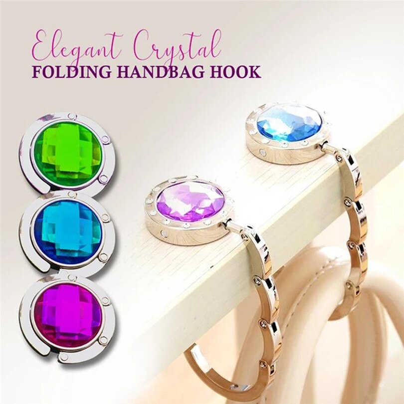 Crystal Handtas Haken Opvouwbare Metalen Diamant H... – Vicedeal