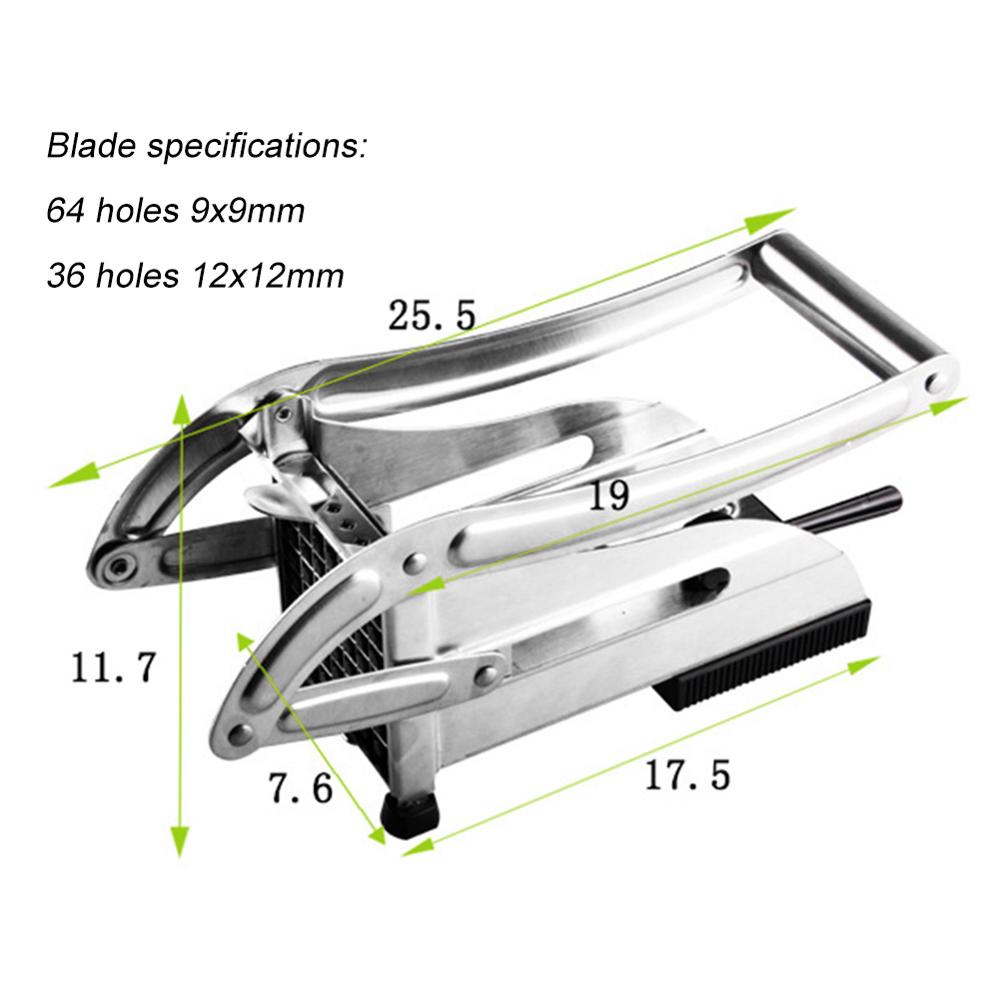 Stainless Steel Potato Strip Cutter French Fry Cut... – Grandado
