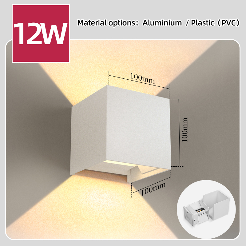 Wall Light Waterproof Exterior Aluminum Garden Str... – Vicedeal