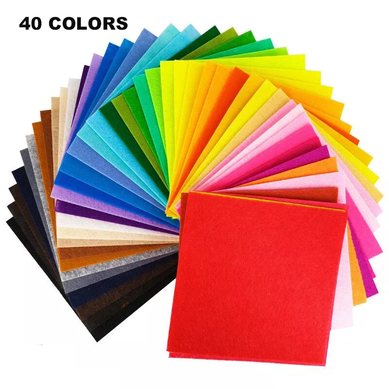 40 Colors Colored Felt Cloth Diy Handmade Material... – Vicedeal