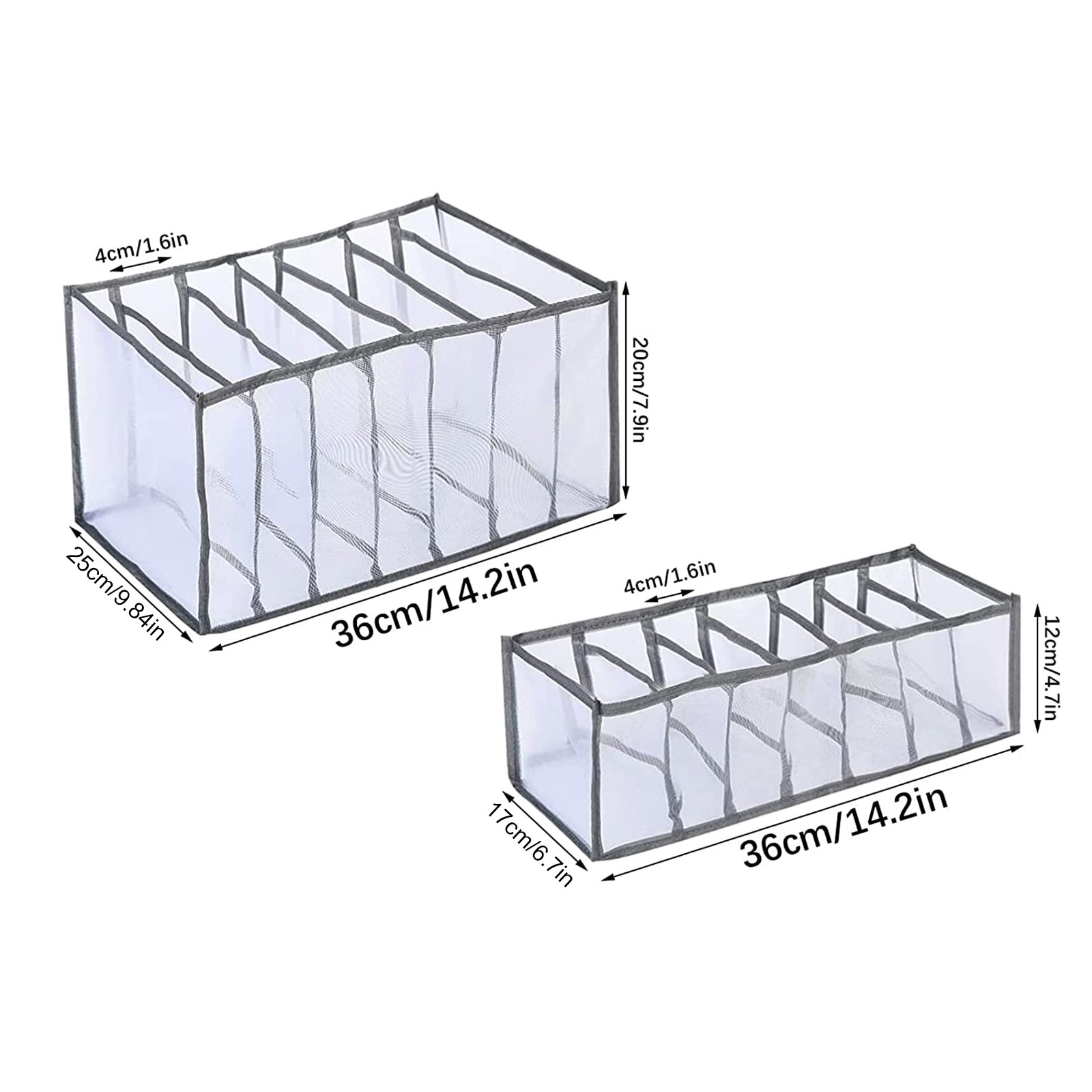 Garderobe Kleding Organizer Set Van 4 7 Grids Jean... – Vicedeal