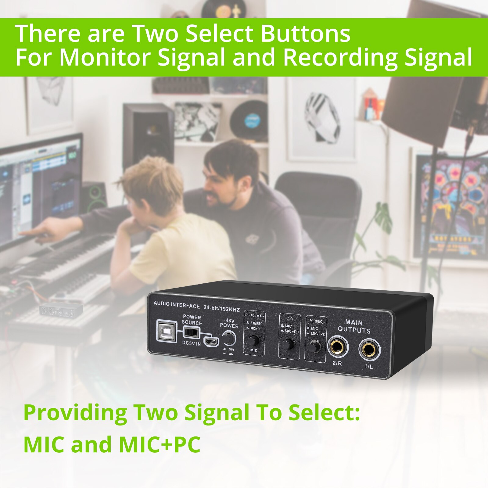 LiNKFOR Microphone Preamplifier 192kHz 2x2 USB Aud... – Grandado