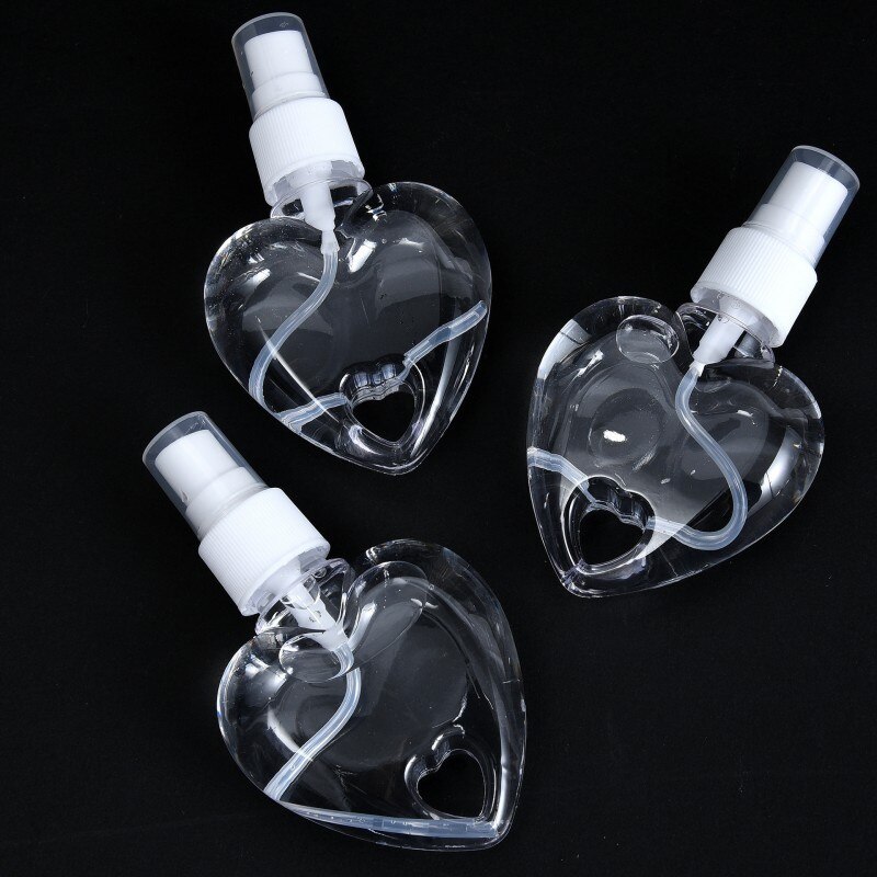 50ml Portable Spray Bottle Transparent Heart Shape... – Grandado