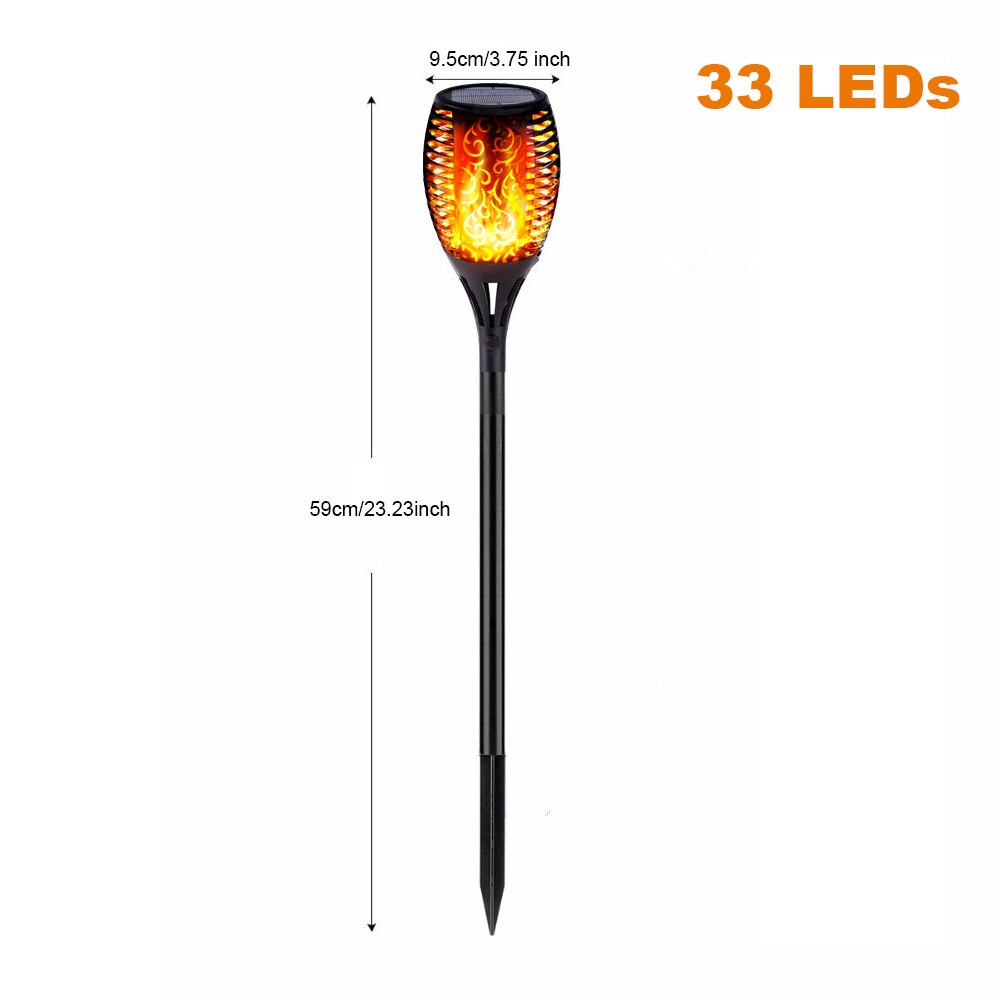 33/51/96 LED Solar Flame Effect Light Outdoor Led ... – Vicedeal