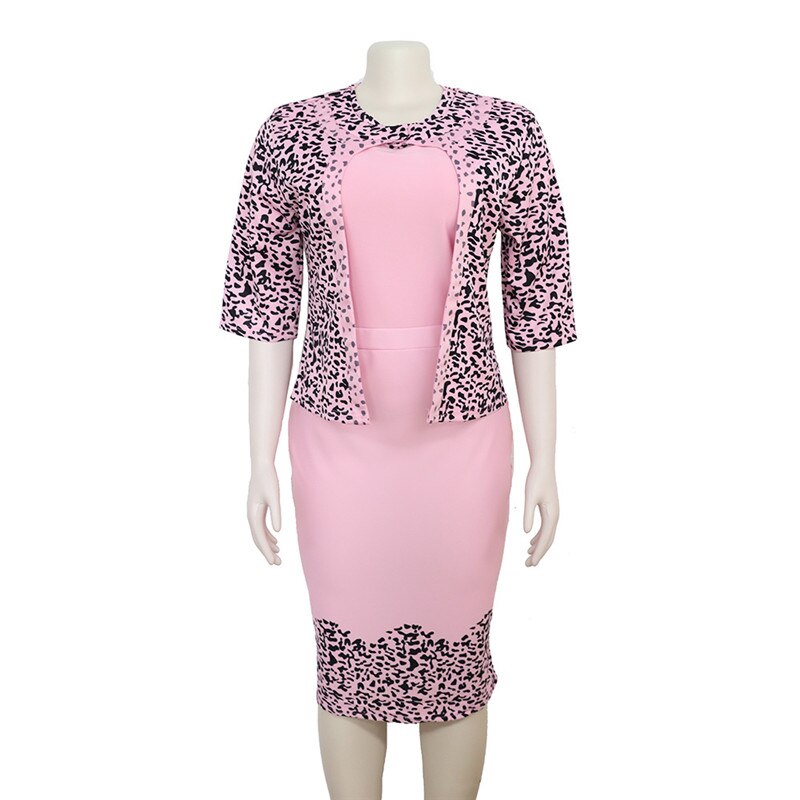 Autumn daily clothes leopard print pink large size... – Grandado