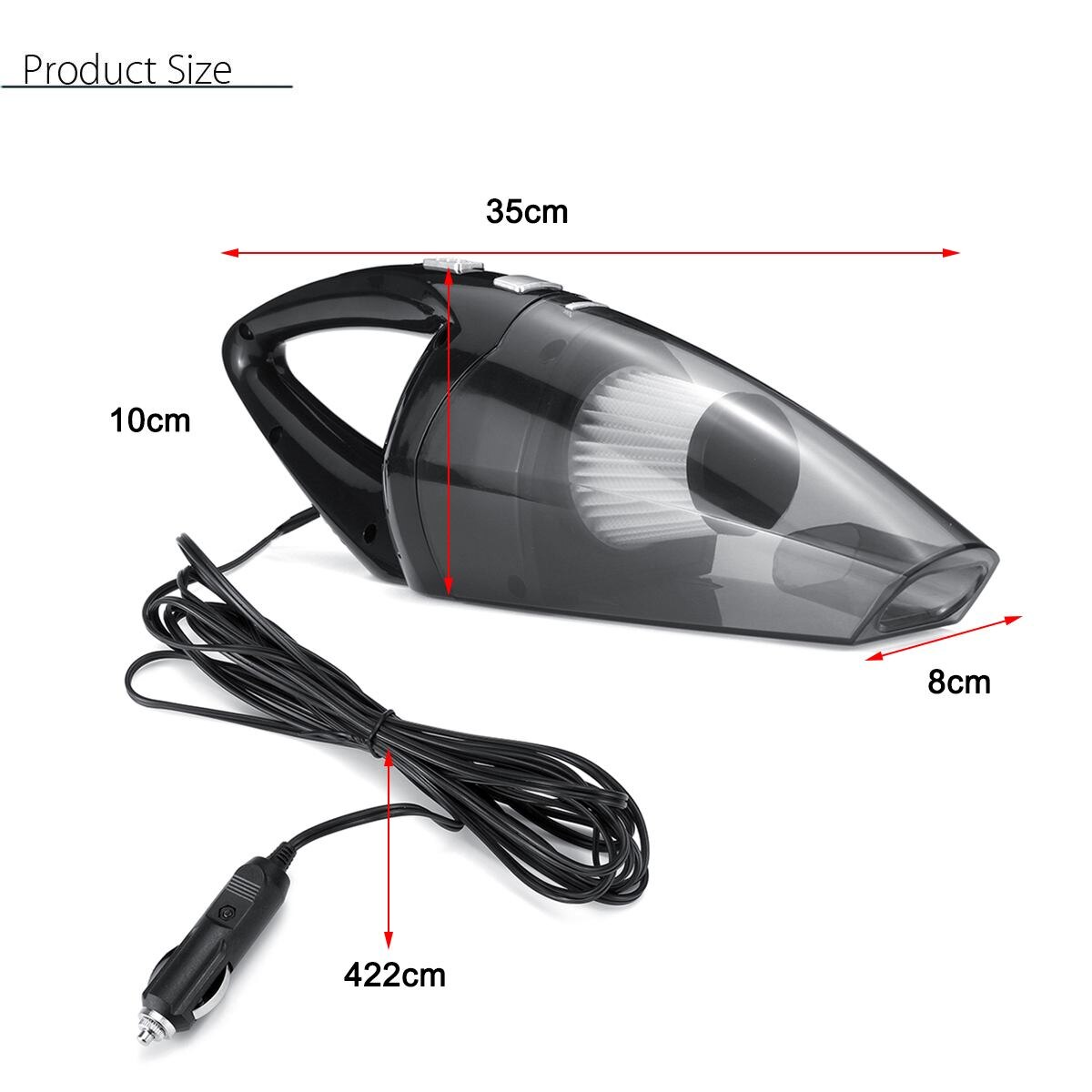 120W Handheld Portable Auto Car Vacuum Cleaner Sup... – Grandado