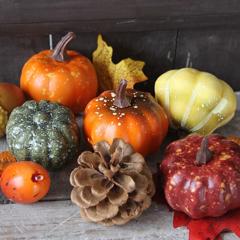 Artificial Pumpkin Gourd Pine Cone Acorn Maple Lea... – Grandado