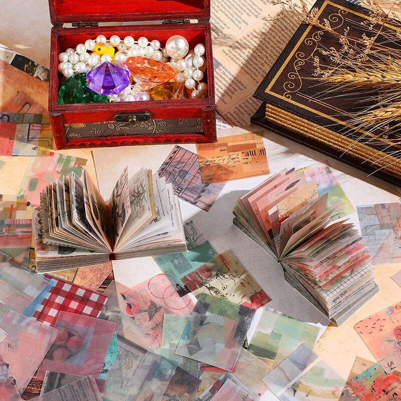 730 Sheets Vintage Scrapbook Paper, Scrapbooking M... – Vicedeal