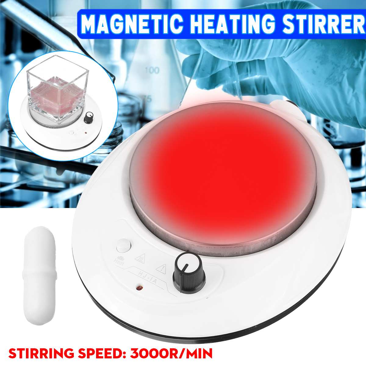 220V 1000ML Magnetic Heating Stirrer Magnetic Heat... – Grandado