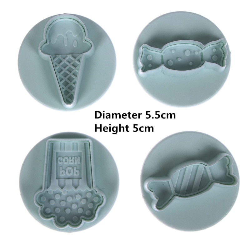 4 stks/set Food Grade Plastic Biscuit Cookie Cutte... – Grandado