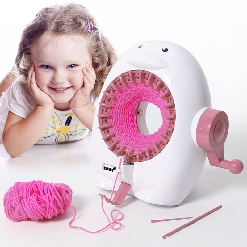 22 Needles Vertical Hand Knitting Machine with Row... – Grandado