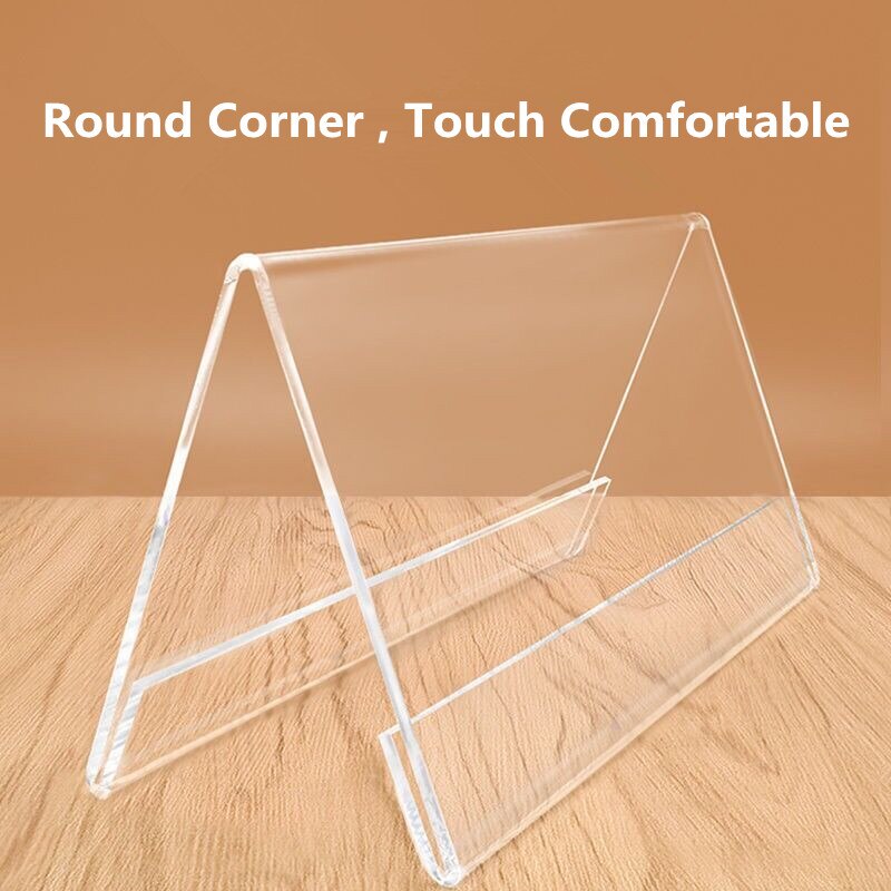 10 Pieces V Shape Clear Acrylic Sign Holder Displa... – Grandado