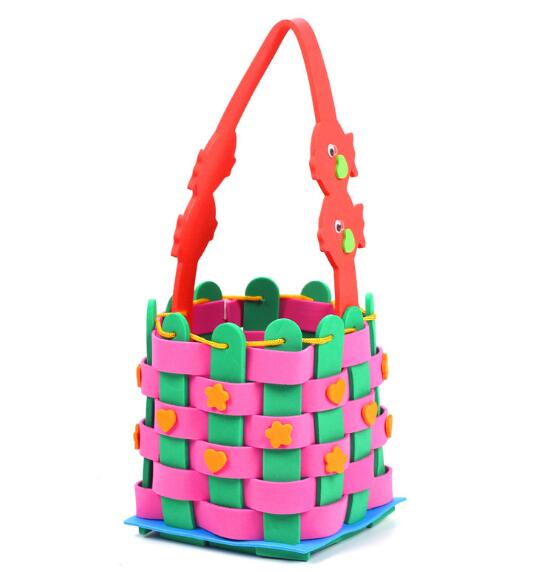 1Pcs DIY Handmade Knitted Multicolor Woven Basket ... – Vicedeal