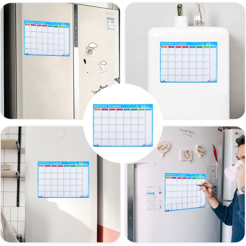 1Pc Magnetic Plan Sticker Erasable Monthly Plan St... – Grandado