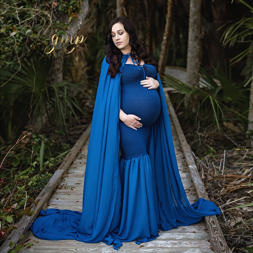 D&J Long Cloak Cape Dress with 3m Long Train Soft ... – Grandado