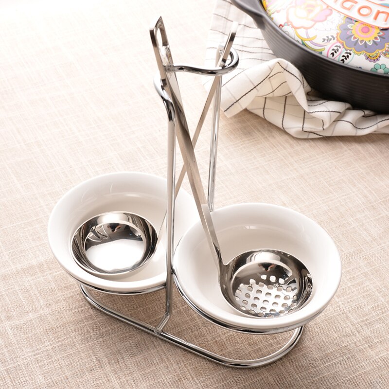 Stainless Steel Double-ended Soup Spoon with Metal... – Vicedeal