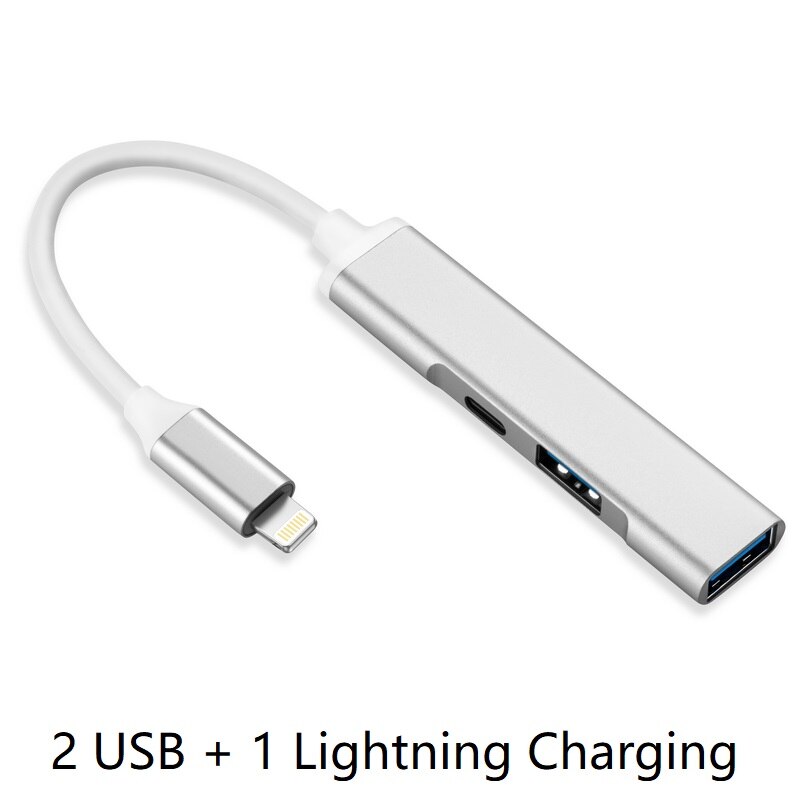 3 In 1 Lightning Aluminium Hub Voor Apple IPhone11... – Vicedeal