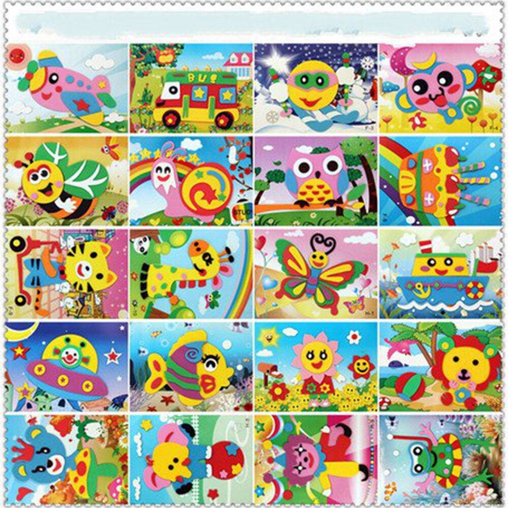 20 Designs/lot 13*17cm 3d Eva Foam Craft Sticker S... – Vicedeal