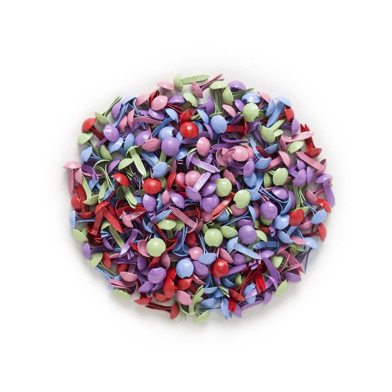 500 Pcs Mixed Pastel Round Brads Scrapbooking Embe... – Grandado