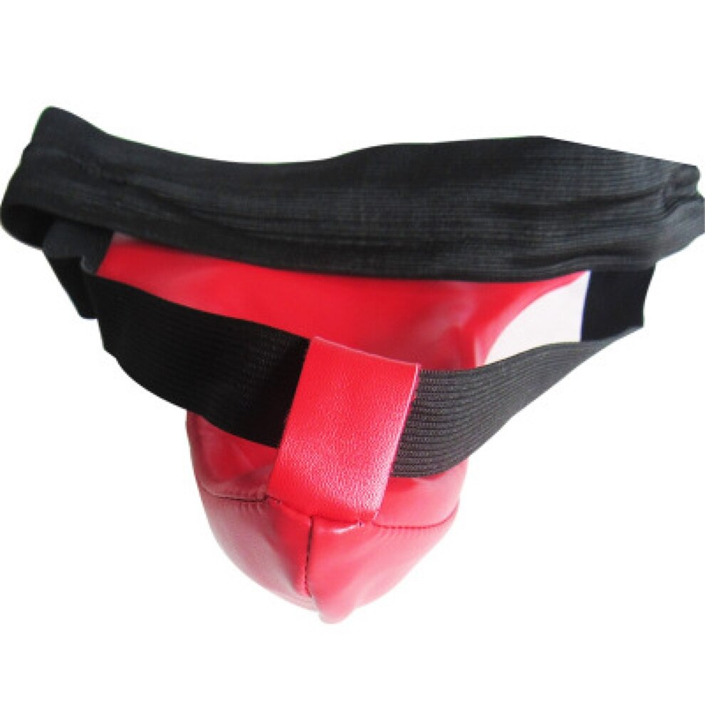 Adult Male Jockstrap PU Crotch Guard Protector Tae... – Grandado