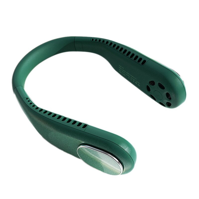 Mini Bladeless Fan Hanging Neck Leafless Fan Recha... – Grandado