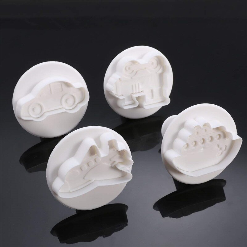 8pcs 3D Car Plane Train Cookie Cutter Biscuit Mold... – Grandado