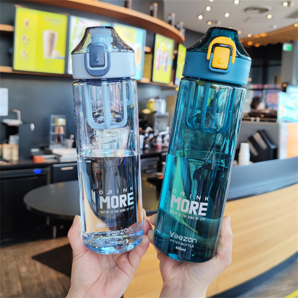 800ml BPA Free Transparent Plastic Water Bottle Le... – Grandado