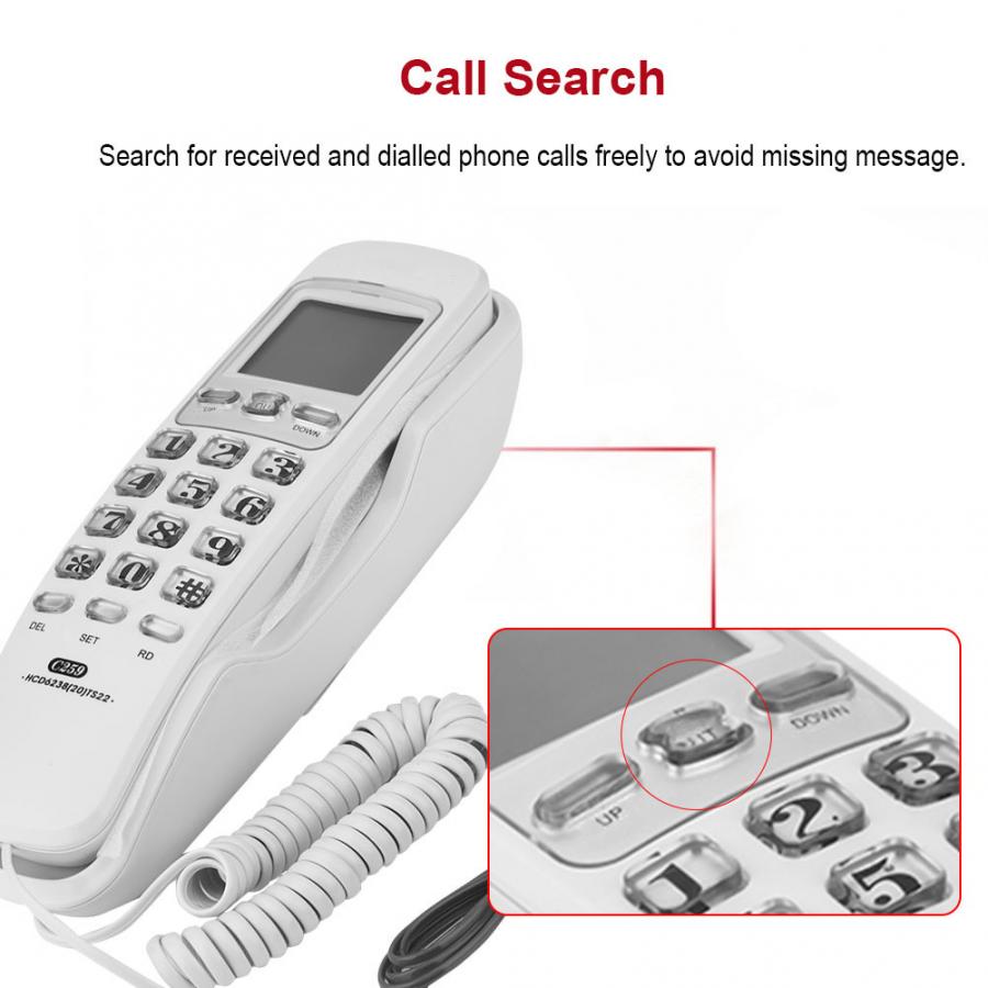 One-button Redial Wall Telephone Call Search Non-i... – Grandado