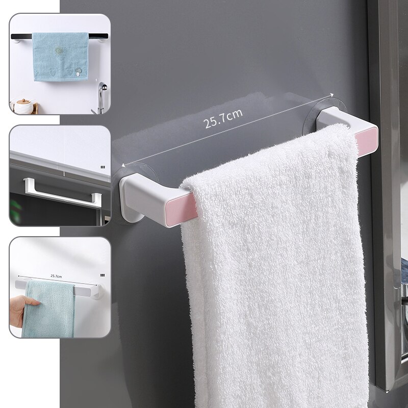 Zelfklevende Handdoek Houder Rek Wandmontage Handd... – Grandado