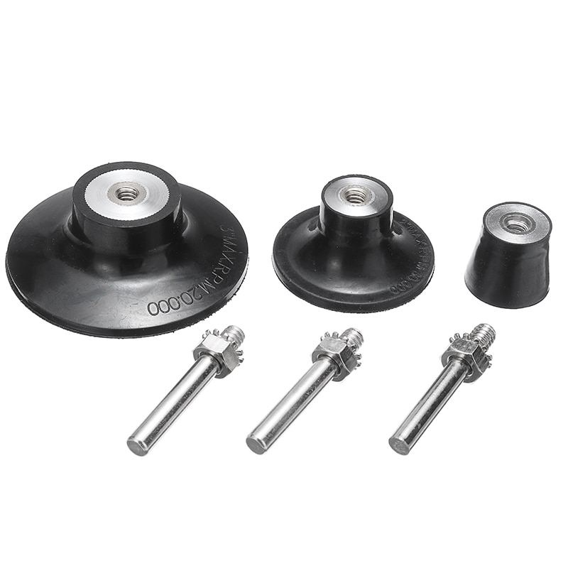 3Pcs 25/50/75mm Sanding Disc Holder 6mm Shank Roll... – Grandado