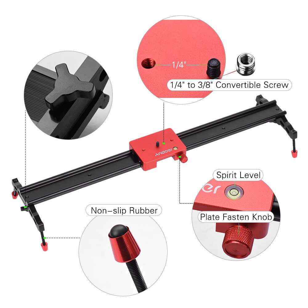 Andoer 60cm/23.6" Metal Aluminum Alloy Video ... – Grandado