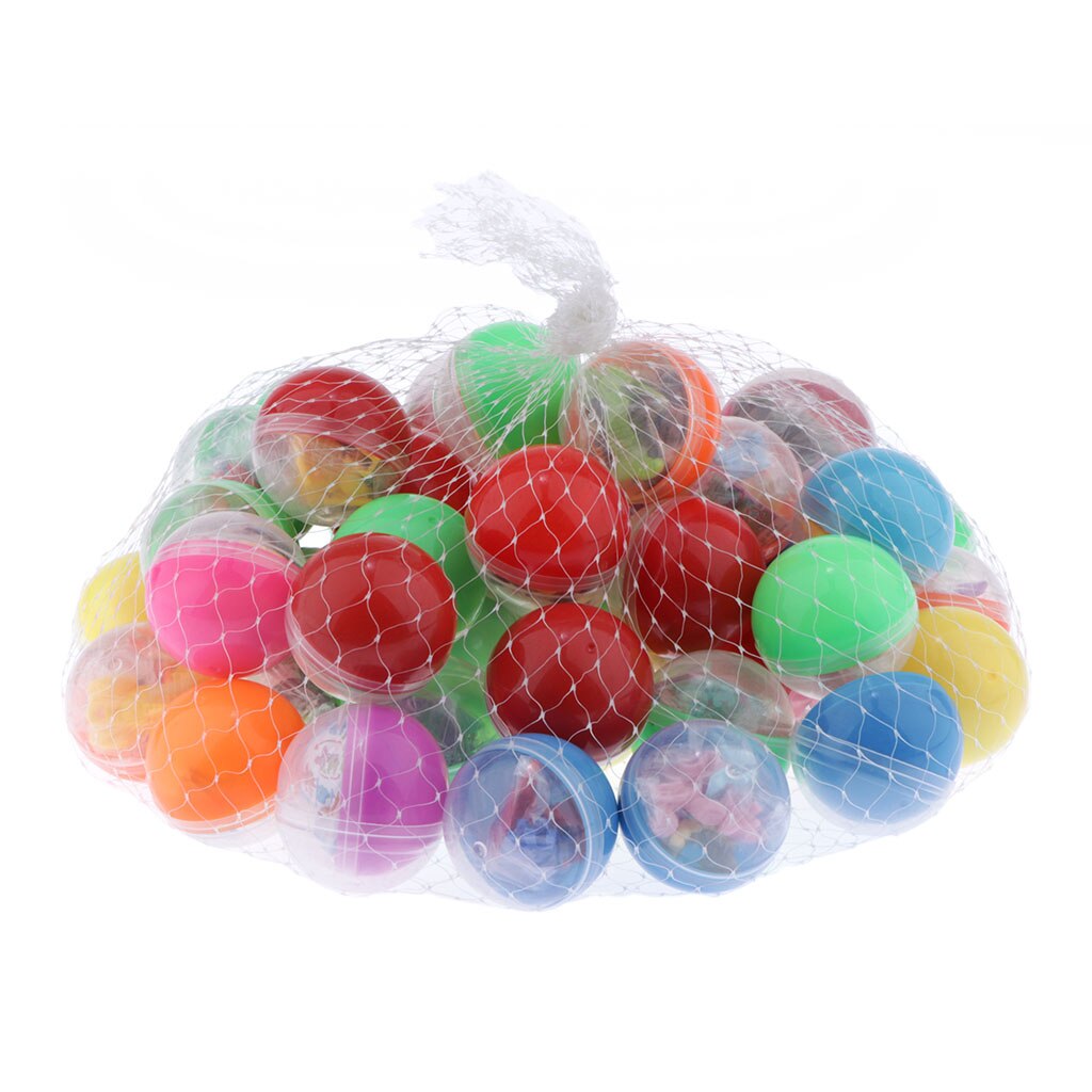 50 Filled Easter Eggs Colorful Prefilled Egg Balls... – Grandado