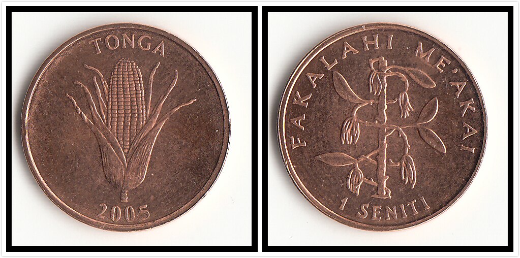 Tonga 1 Cents Cents Coins Oceania New Original Coi... – Grandado