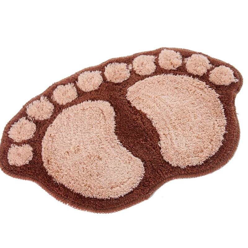 Foot Print Bath Mats,Non-slip Bathroom Carpet,Mat ... – Vicedeal