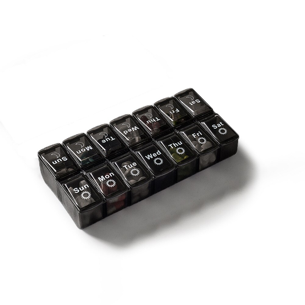 weekly pill case 28 grids medicine tablte dispense... – Grandado