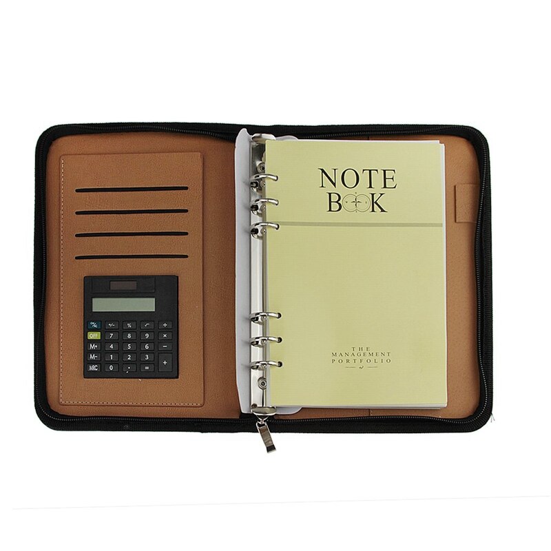A5 PU Leather Executive Zippered Business Planner ... – Grandado