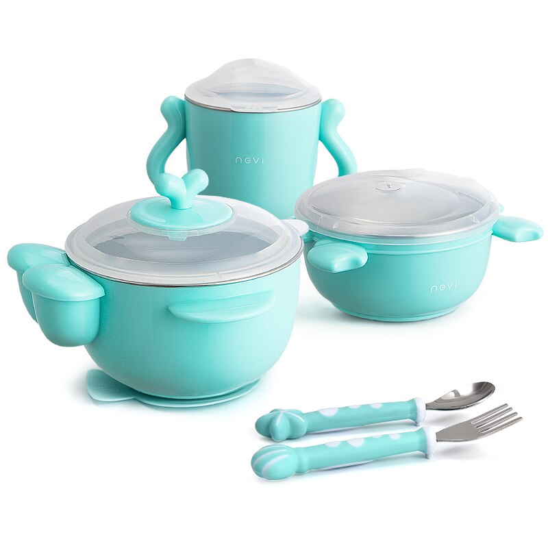 NCVI Sticky Bowls Eating Feeding Tools-5 Pieces Se... – Grandado