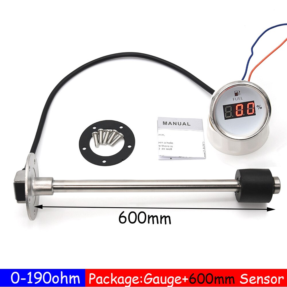 0-190Ohm Oil Tank Level Indicator Meter with Fuel ... – Grandado
