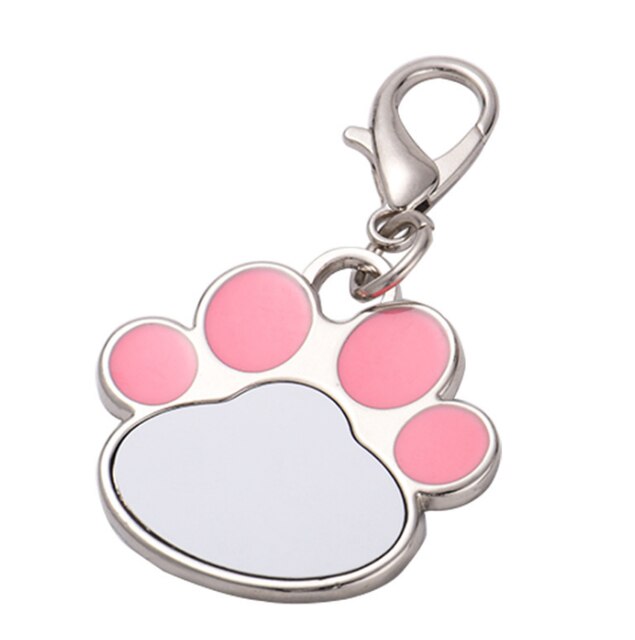 20pcs/lots Blank Dog Cat Footprint Shape Key Chain... – Grandado