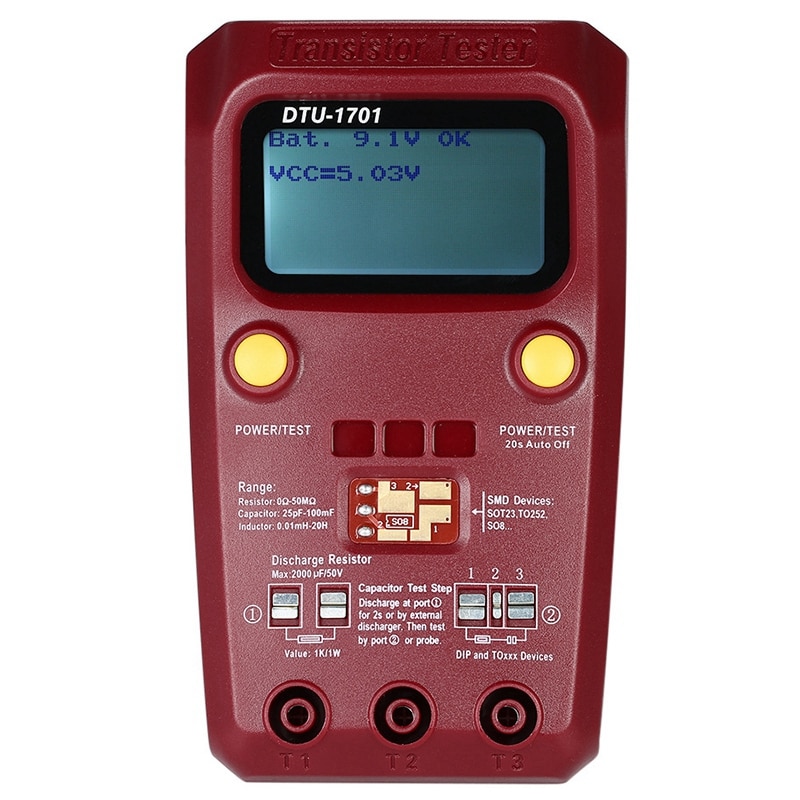Digital Multimeter Transistor Tester Megger Insula... – Grandado