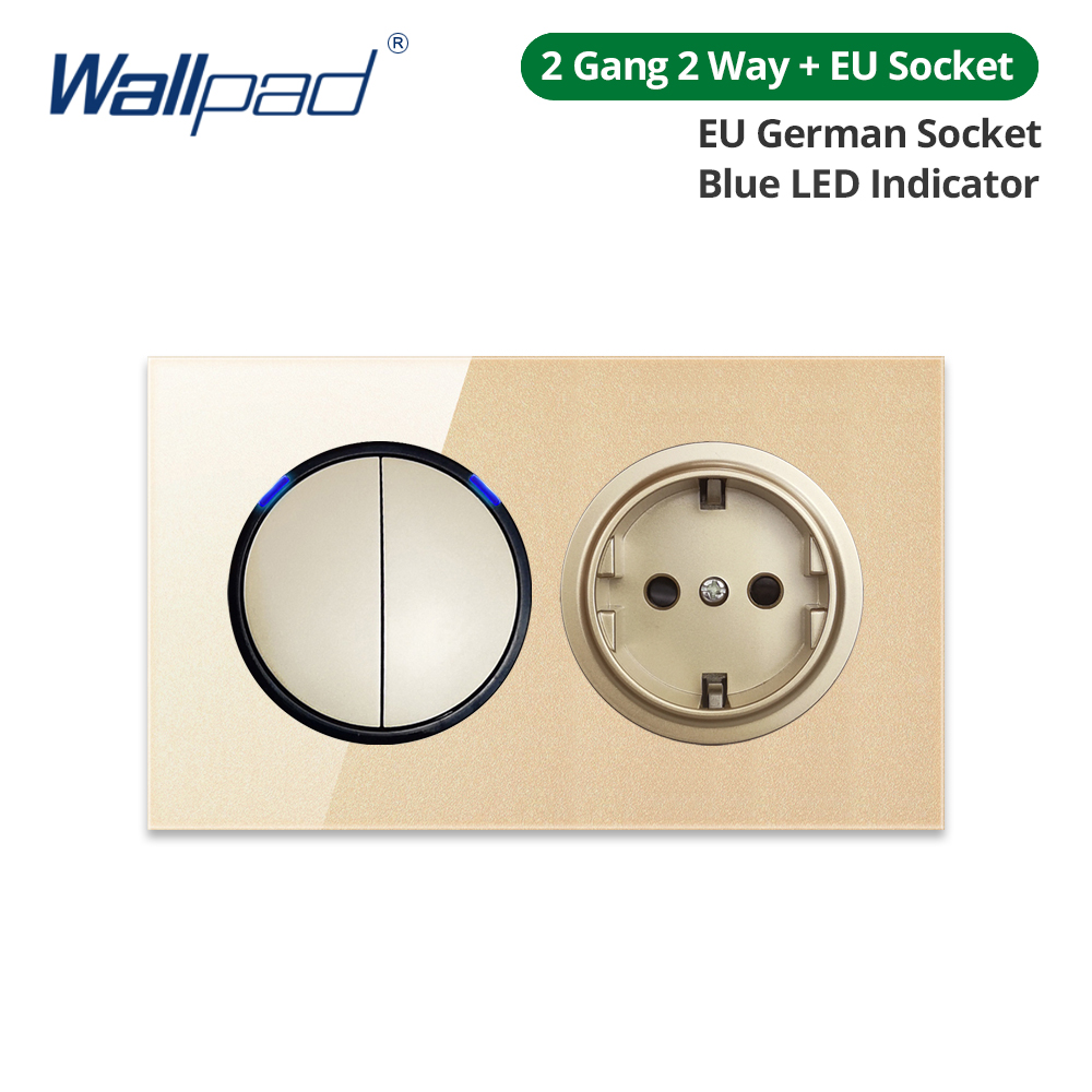 Wallpad USB EU UK Electric Socket Outlet Wall 1 2 ... – Vicedeal
