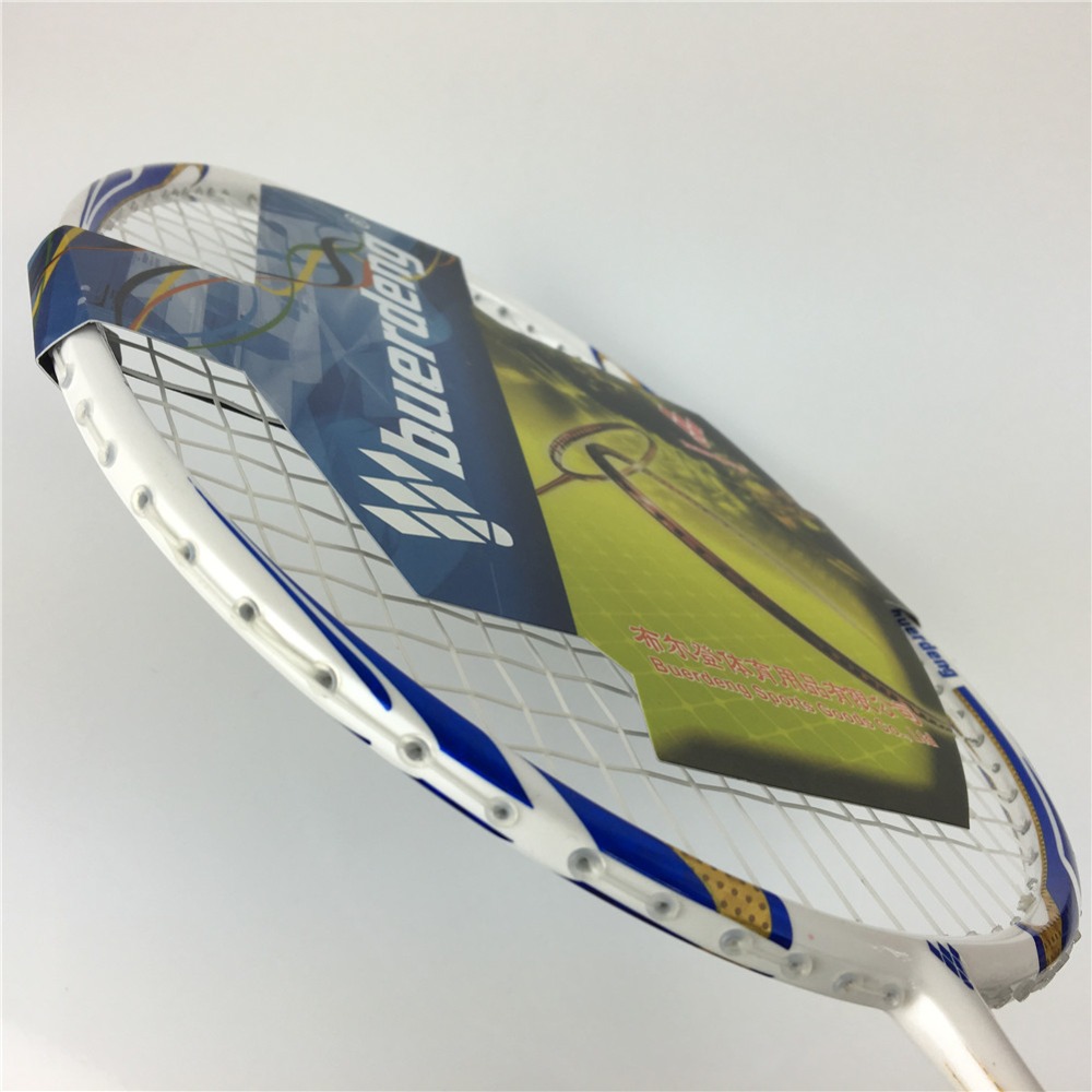 Carbono badminton racket prestrung 4U students bad... – Grandado