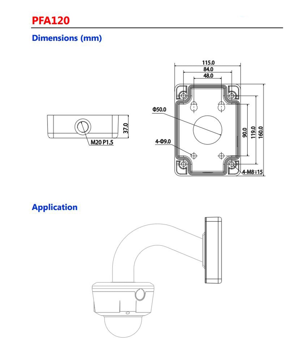 DAHUA Junction Box PFA120 – Grandado
