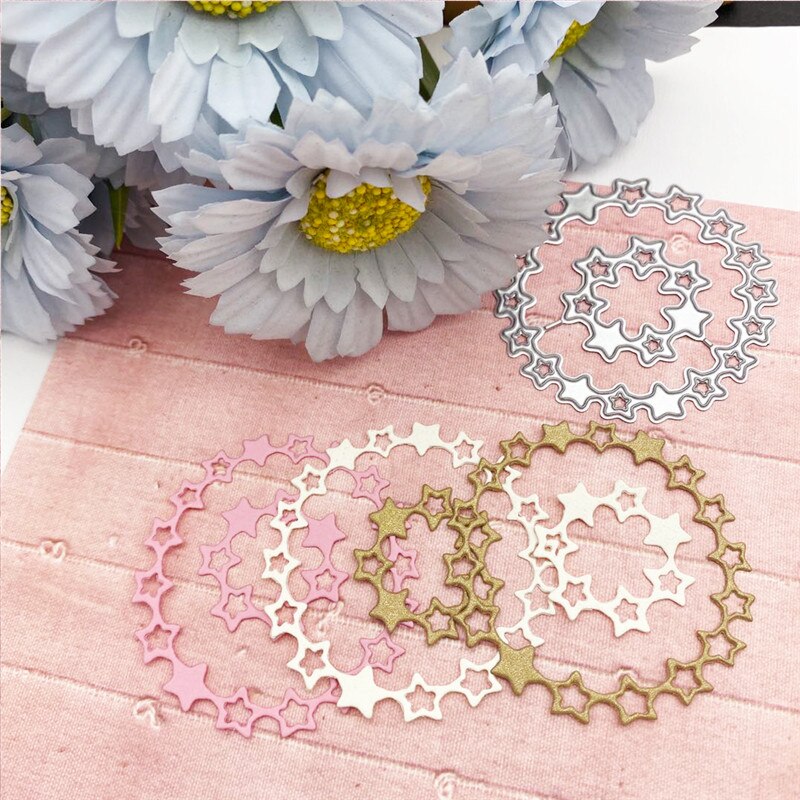 Circle Five-pointed star Metal Cutting Dies Paper ... – Vicedeal