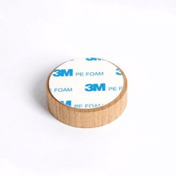 Massivt træ magnetisk lim krog væg magnet ikke mær... – Grandado