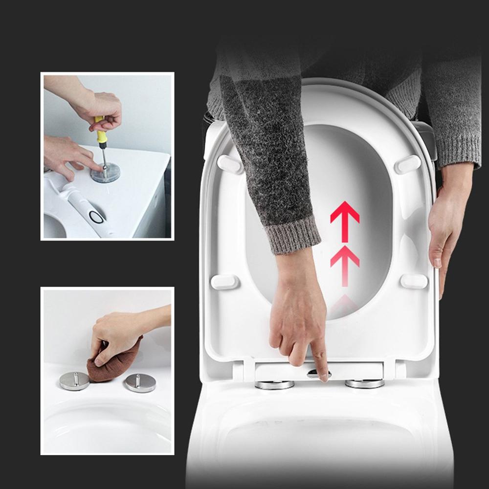 Round Universal Slow-Close Toilet Seat Lid Cover S... – Grandado