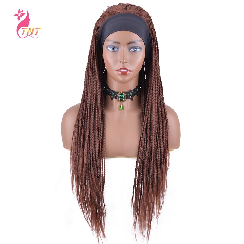Long Braid Wigs Synthetic Box Braided Braids Wigs ... – Vicedeal