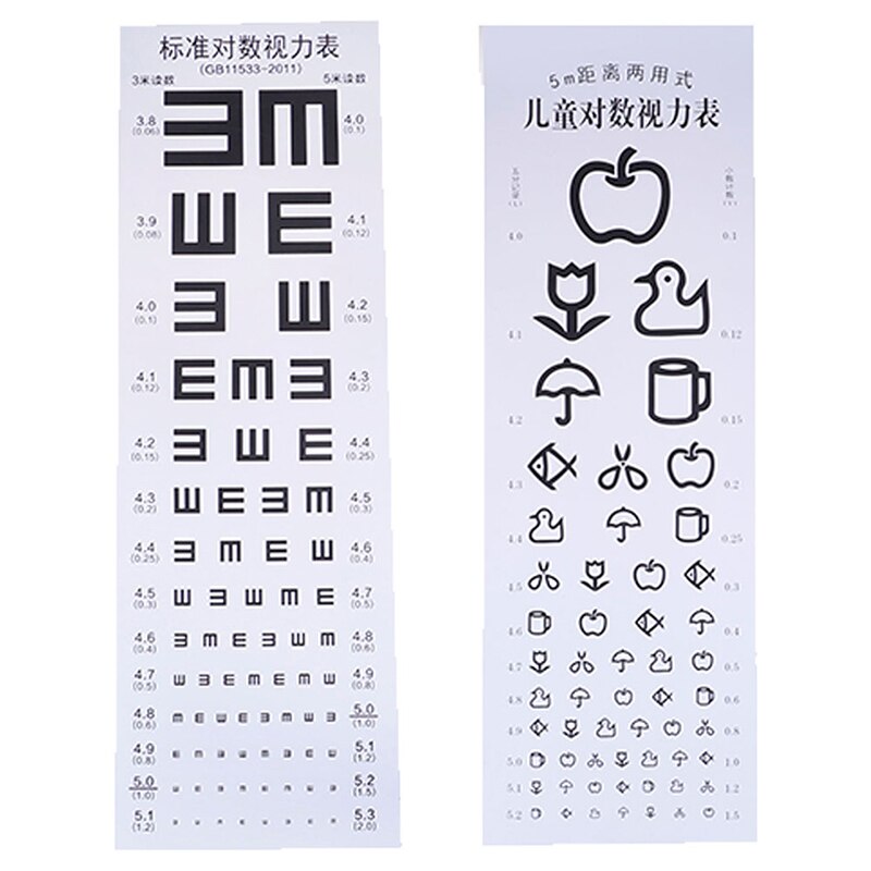 Eye Chart Letters Art Wall Decal Eyewear Specs Fra... – Grandado