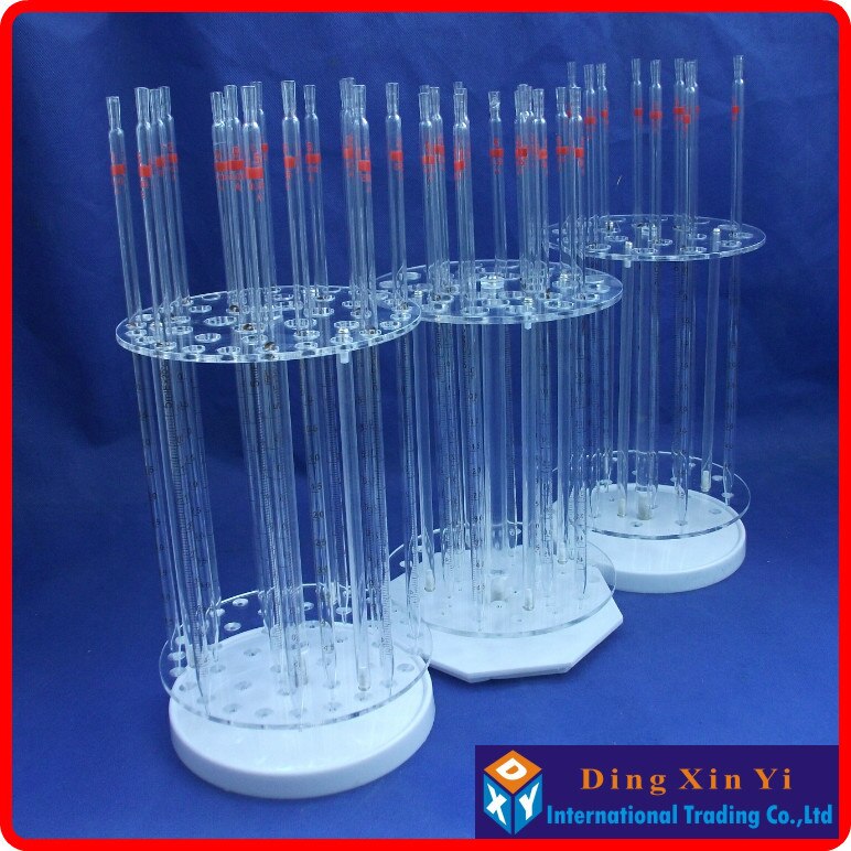 42 holes circular pipette stand Organic glass grad... – Grandado