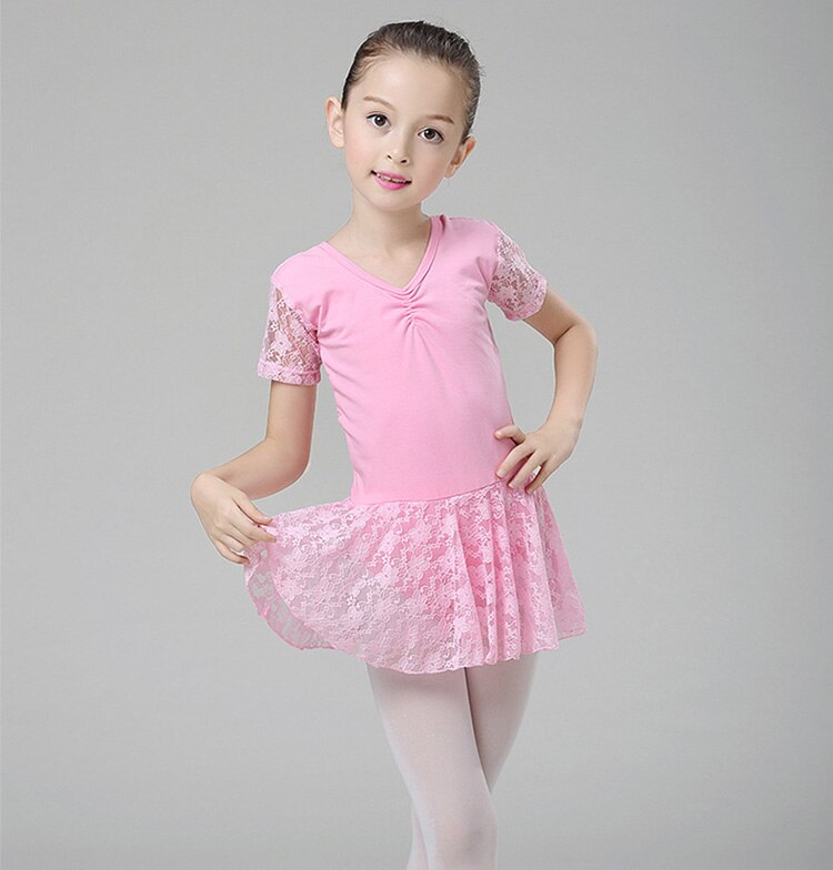 Pink Lace Girl Ballerina Leotard Girl Ballet Dress... – Grandado